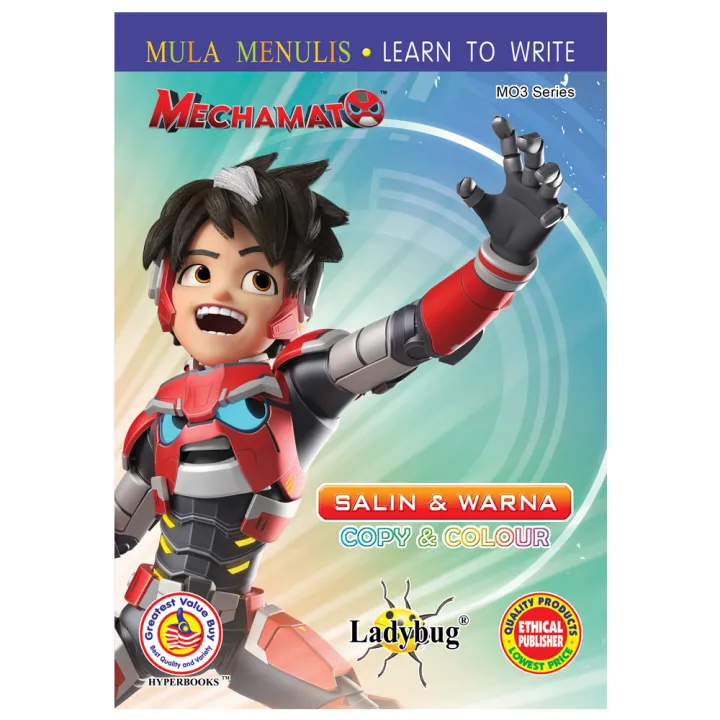 Mechamato Copy & Colour 16 Pages A5 Size MO3 SERIES | Lazada