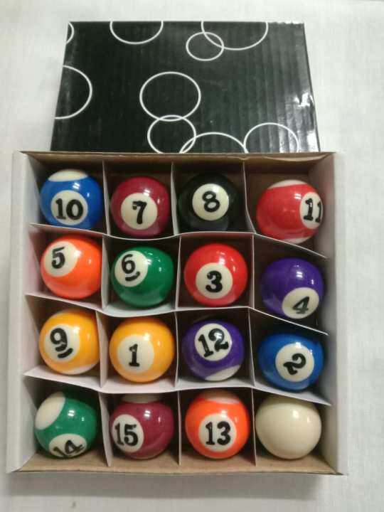 Billiard Taiwan 1 inch Ball Set/1 inch Pool Ball Set/Bola ng BIlyaran ...