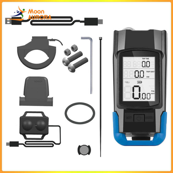 Moon AURORA 3 in 1 Cycling Bike Computer Bicycle Headlight LED ...