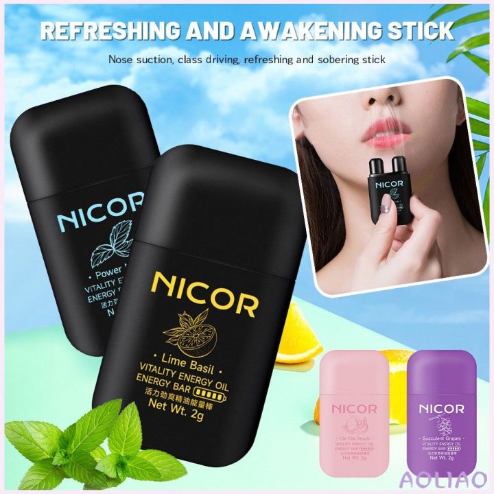Nicor Vitality Energy Double Hole Stick Stop Snoring Prevent Drowsiness ...