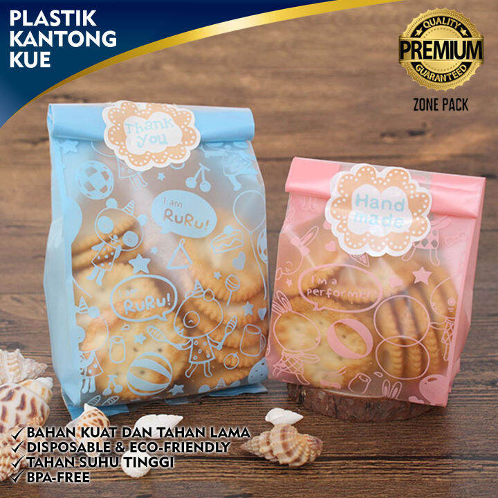 [12 PCS] Plastik Kantong Kue| Plastik Packing Cookies | Plastik Kemasan ...