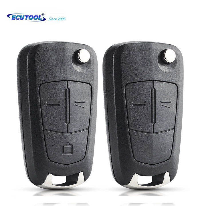 Ecutool HU43HU100พับกุญแจรถสำหรับ Opel Vauxhall Astra H Corsa D Vectra ...