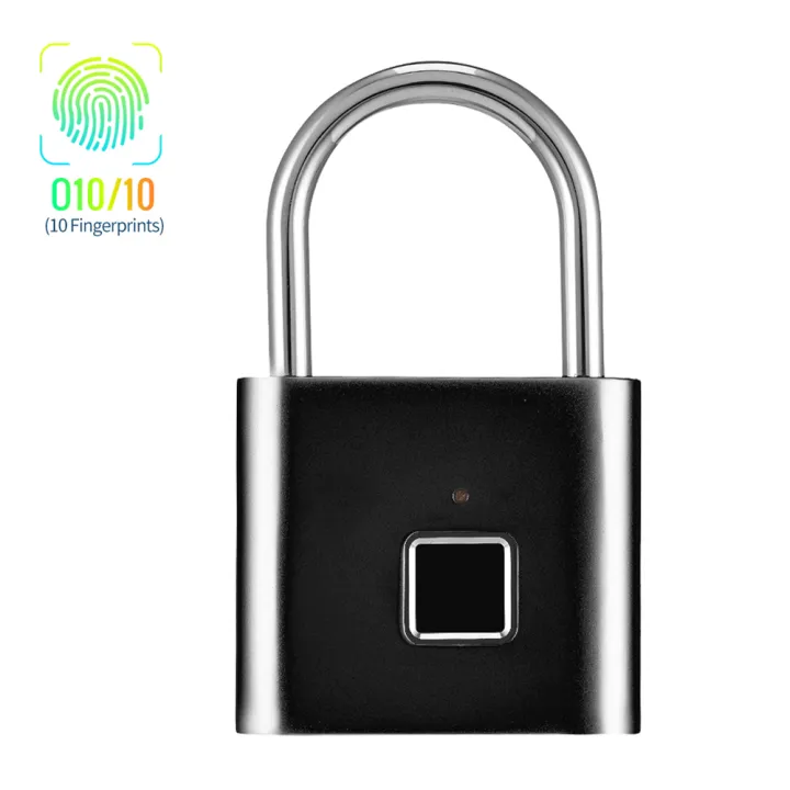 Smart Fingerprint Padlock Small Size Padlock Cabinet Fingerprint Lock ...