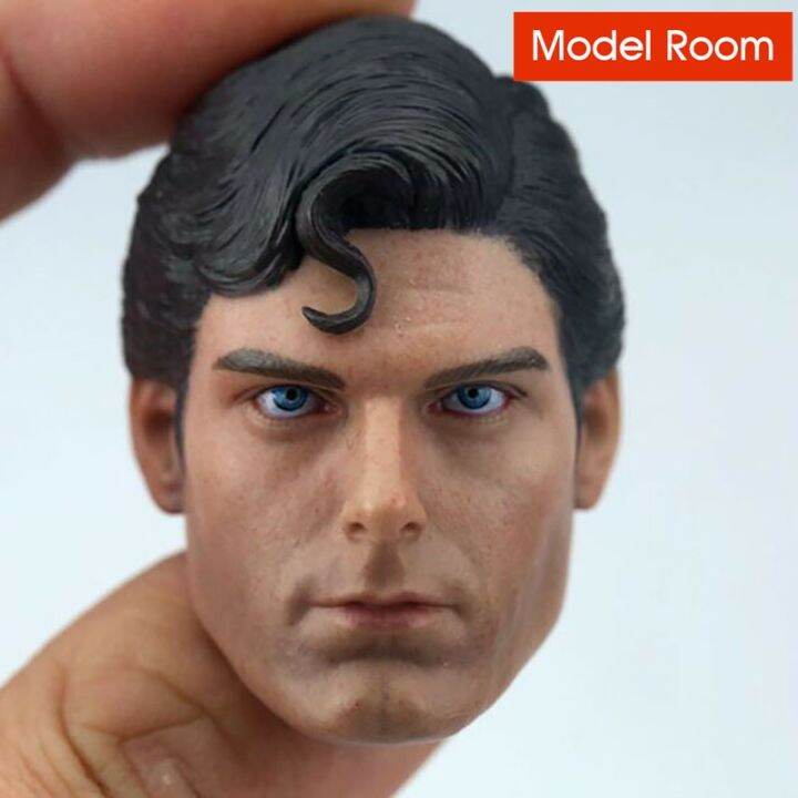 In Stock 1/6 Super Hero Christopher Reeve Head Sculpt Carving Model for ...