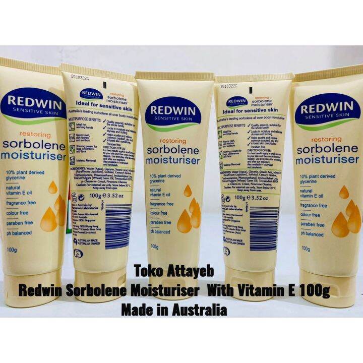 Redwin Sorbolene Moisturiser With Vitamin E 100gr Made In Australia ...