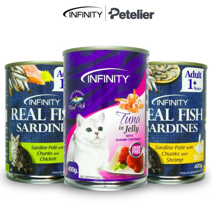 Infinity Cat Pate/Jelly Wet Food in 400g Can for Adult/Kitten | Lazada PH