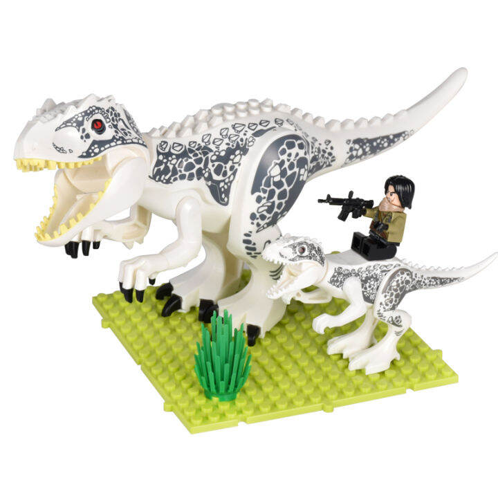 Matching Lego dinosaur building blocks to assemble toys for boys and ...