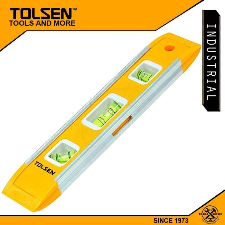 Tolsen Mini Spirit Leveler w/ Magnet (22.5cm, 9") Industrial Grade ...