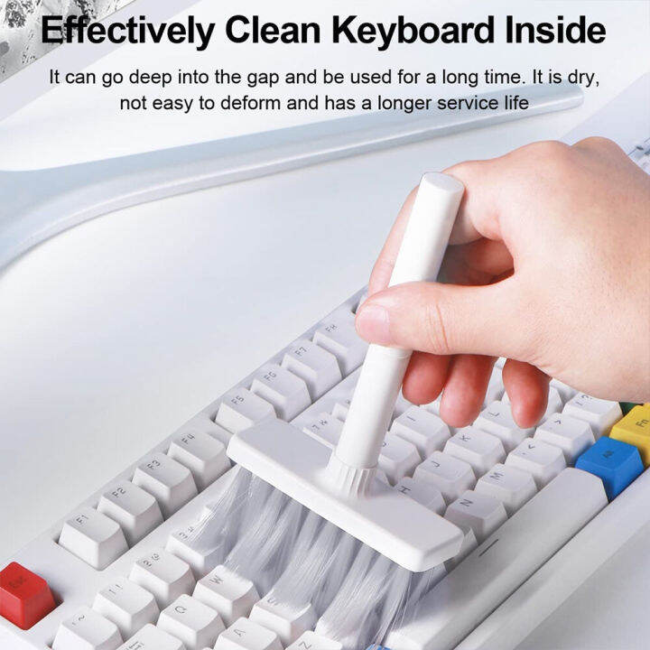 5-in-1 Keyboard Cleaner Cleaning Soft Brush Keyboard Eearphone Cleaner ...
