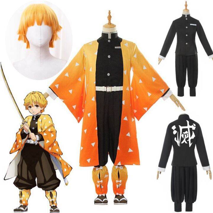 Anime Kimetsu no Yaiba Cosplay Sword Demon Slayer Agatsuma Zenitsu ...