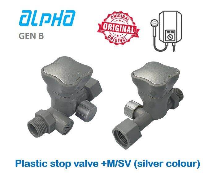 Alpha Original Geb B Plastic Stop Valve - silver | Lazada