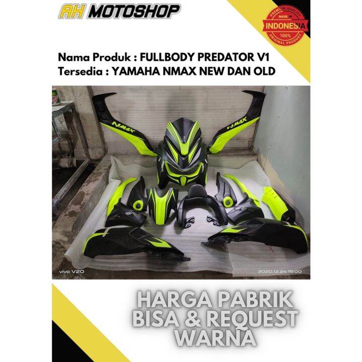 PREDATOR YAMAHA NMAX PREDATOR V2 NMAX NEW 2020 2021 DAN LAMA BISA HITAM ...