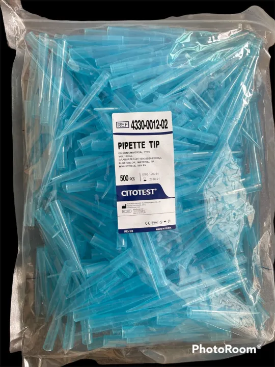 pipette tip blue / BLUE TIP W GRADUATION,1000UL,500/BAG | Lazada.co.th