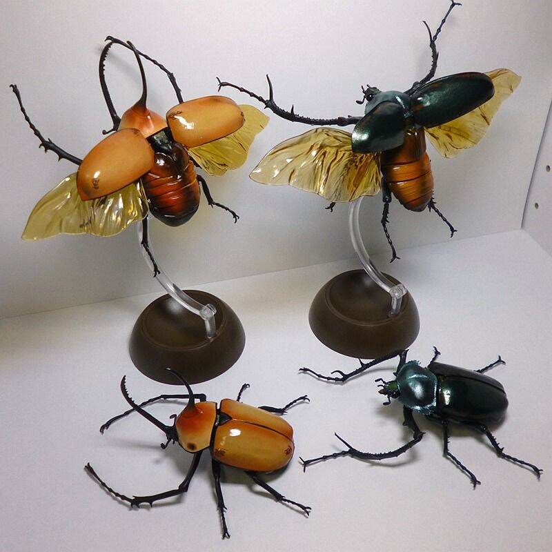 (100 ผลิตภัณฑ์ที่ผ่านการรับรอง) Bandai ของแท้ Movable Assembly แมลง ...