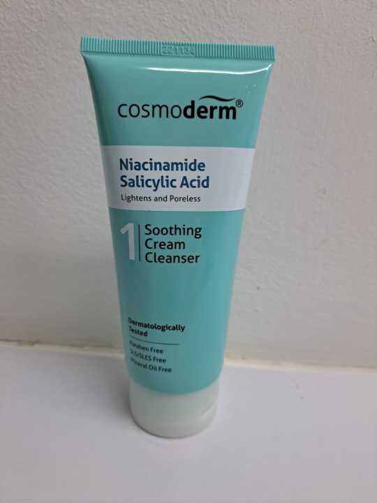COSMODERM Soothing Cream Cleanser STEP 1 Niacinamide Salicylic Acid ...
