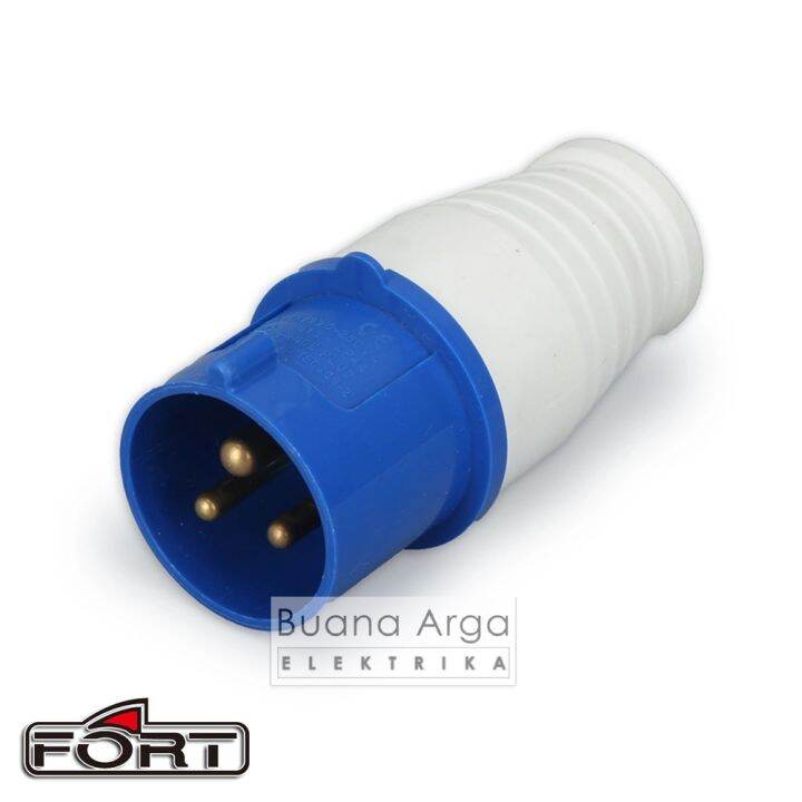 FORT INDUSTRIAL PLUG CEE 013 220v 3 POLE 16A CEE013 IP44 Kaki 3 Pin ...