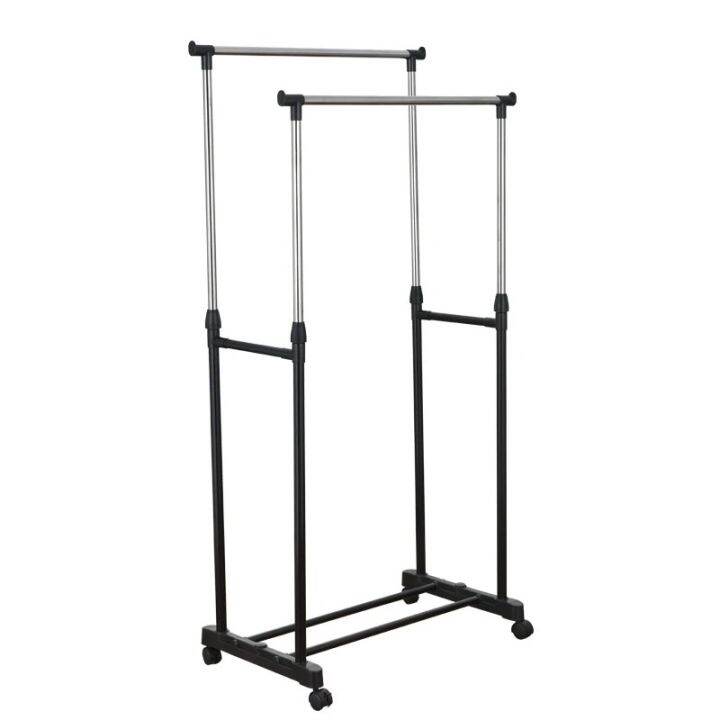 High Quality Stainless Steel Double Pole Telescopic Clothes Rack High ...