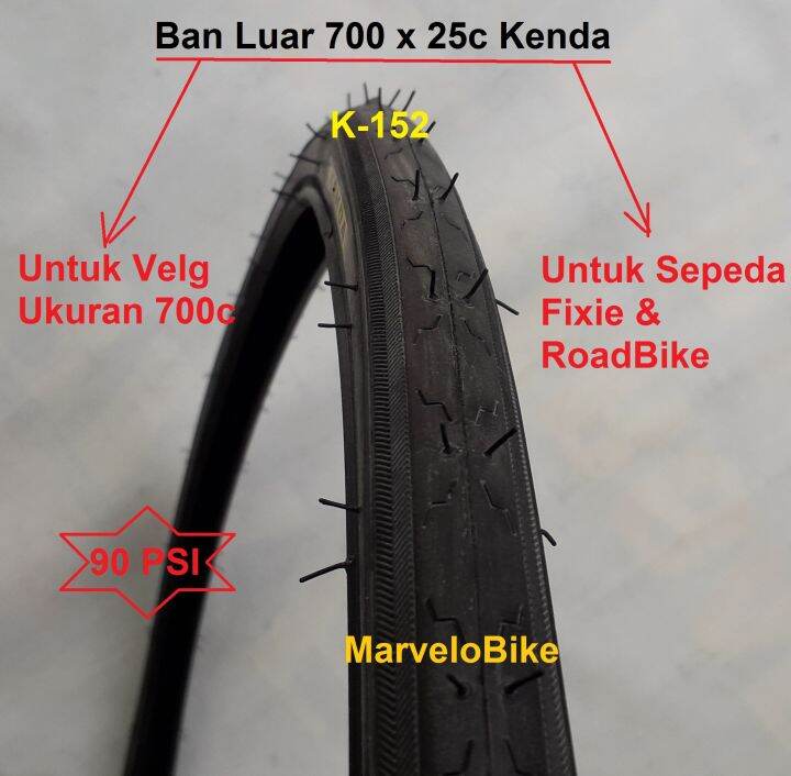 Ban Luar Sepeda Fixie RoadBike 700x25c Kenda K-152 | Lazada Indonesia