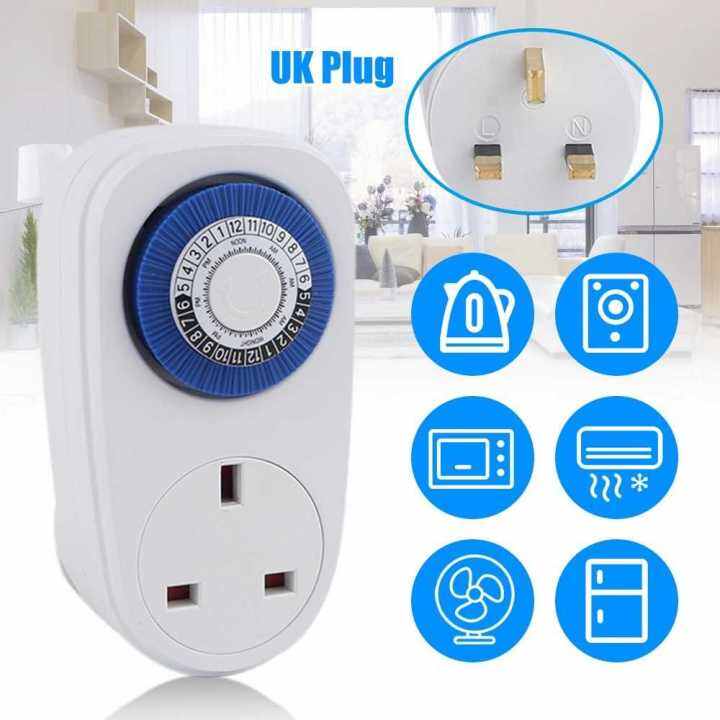 24 Hours Plug-in Timer Switch Mechanical Timing Socket Time Controller Intelligent Timing Socket ...
