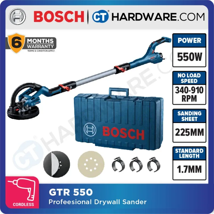 BOSCH GTR 550 CORDED PROFESSIONAL DRYWALL SANDER 550W | 215MM | 340-910 ...
