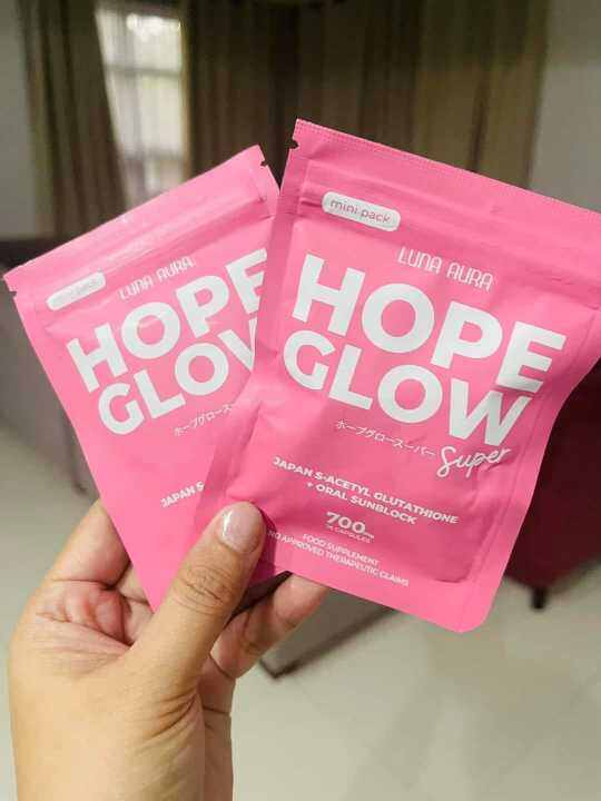 Luna Aura Hope Glow Glutathione Super Mini 14 Capsules with Oral ...