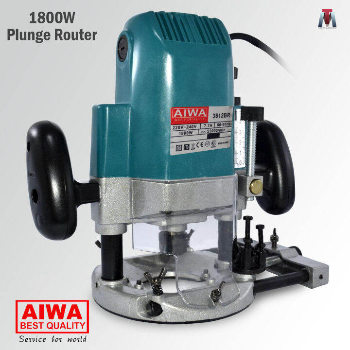 Heavy Duty Corded Electric Plunge Router 1/2 0-65mm 1800 Watts ...