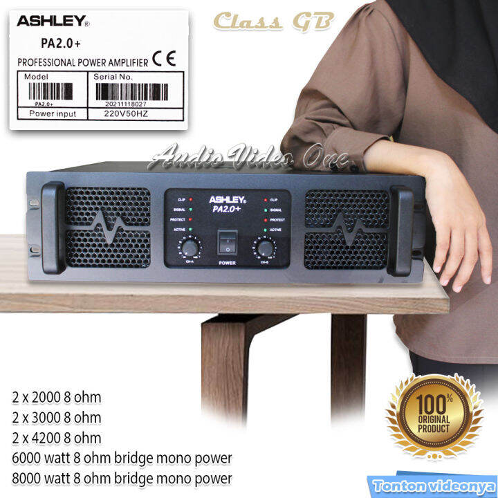 Power ASHLEY Class GB 2 x 2000 Watt Power Amplifier Ashley PA 2.0 ...