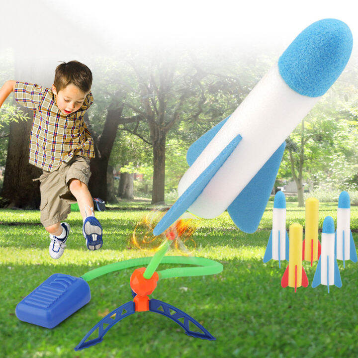 Adjustable Stomp Rocket Launcher Toys Sport Game Kids Rocket Launcher ...