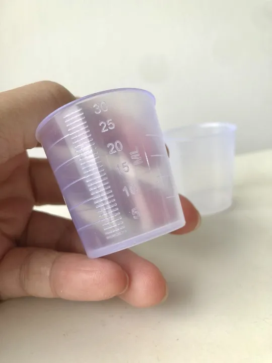 30ml Measuring Cup/ Cawan Kecil Plastik Bersukatan 30ml/ Sampling ...