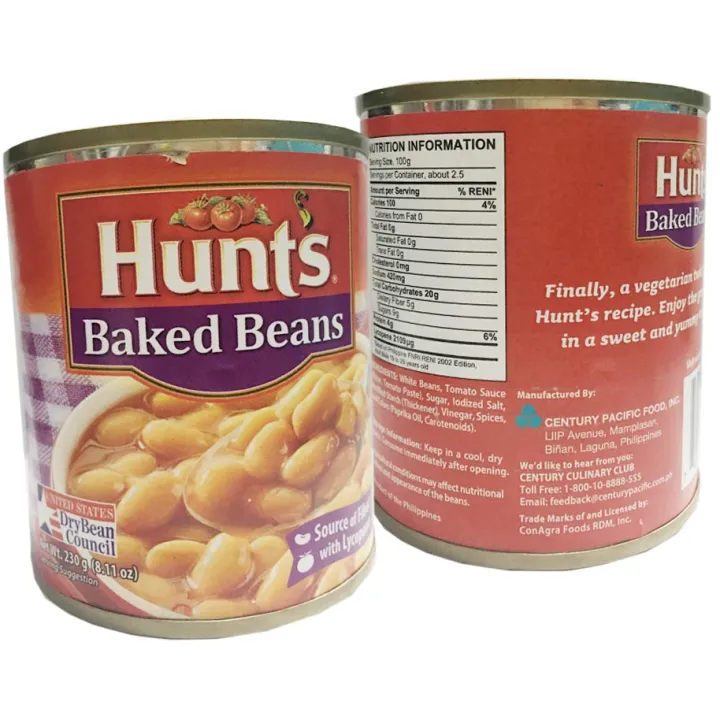 Hunts Baked Beans 230G | 175g | Lazada PH