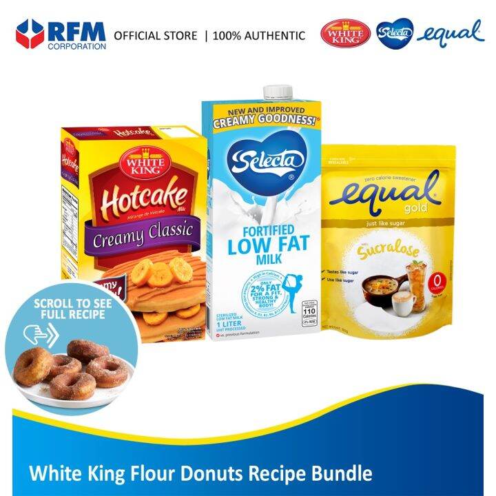 White King Flour Donuts Recipe Bundle | Lazada PH