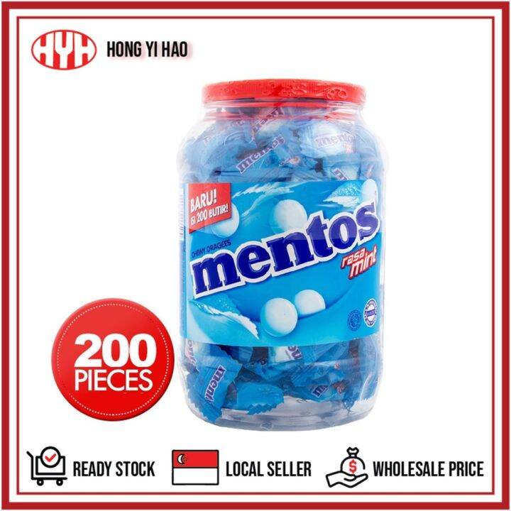 Mentos Mint Candy Jar (540g) | Lazada Singapore
