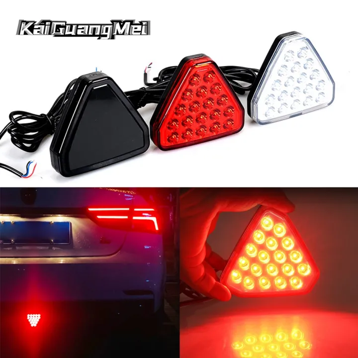 Car F1 Style Triangle Sporty pilot light Anti collision taillight LED ...