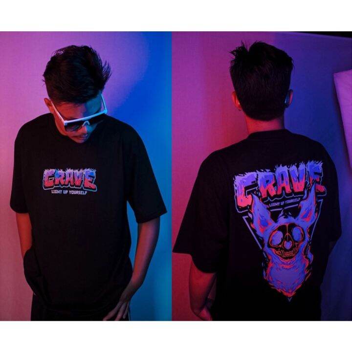 Ready Stock Light up yourself by Crave clothing.co Oversized Tee Clothes Tops Cotton T-Shirts ...