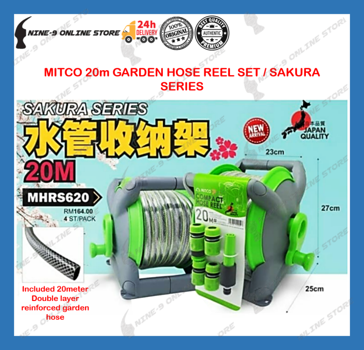 MITCO 20m GARDEN HOSE REEL SET / SAKURA SERIES | Lazada