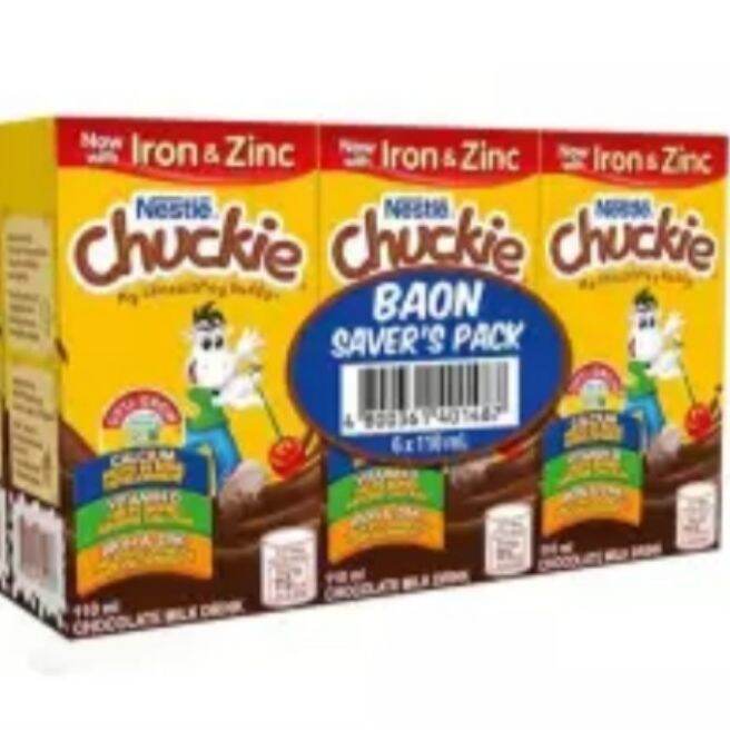 NESTLE CHUCKIE CHOCOLATE MILK DRINK 110ml×6pcs. | Lazada PH