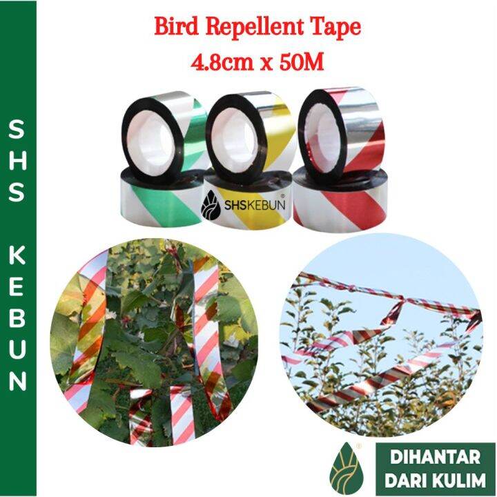 Bird Scare Tape 4.8cm Audible Repellent Pigeons Repeller 50M Ribbon ...