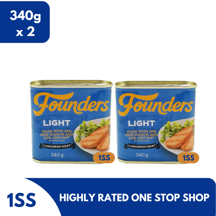 Founders Luncheon Meat Lite, 340g set of 2 | Lazada PH