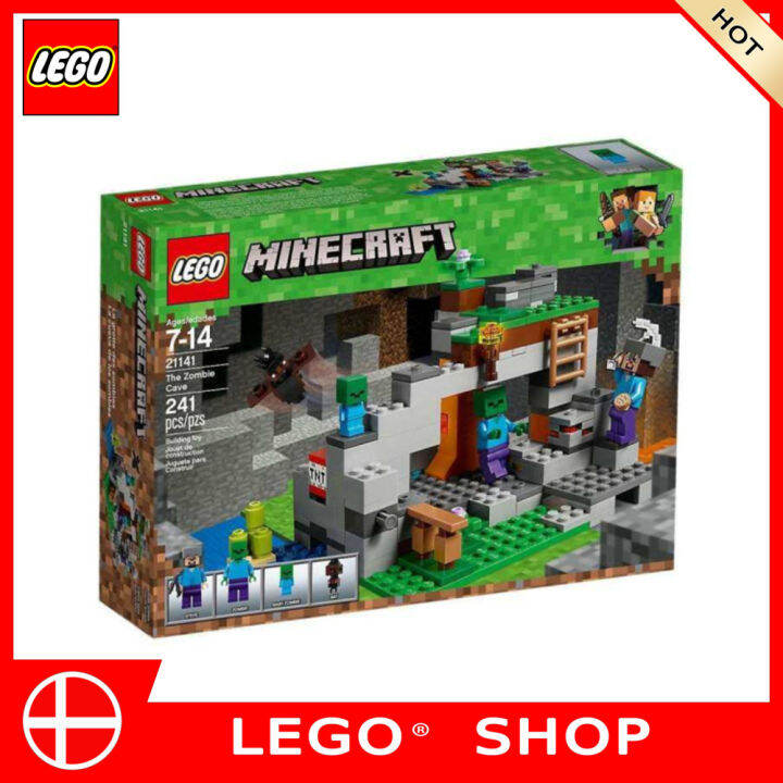 【Official】 LEGO 21141 Minecraft The Zombie Cave 241pcs 7+ -Block Planet ...