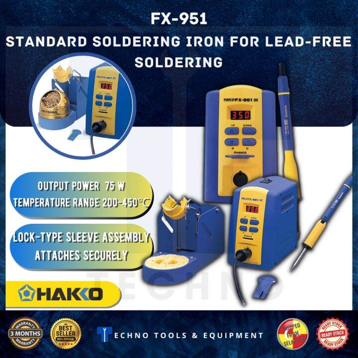 HAKKO FX951 75W Compact Standard Soldering Iron for Lead-free Soldering | Lazada