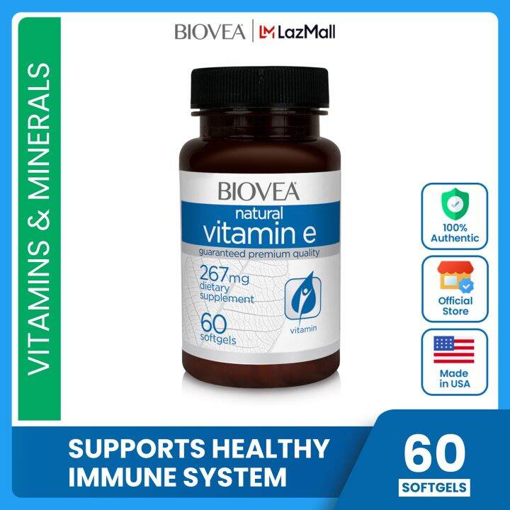 Biovea Vitamin E (267mg | 400 IU) - 60 Softgels | Lazada PH