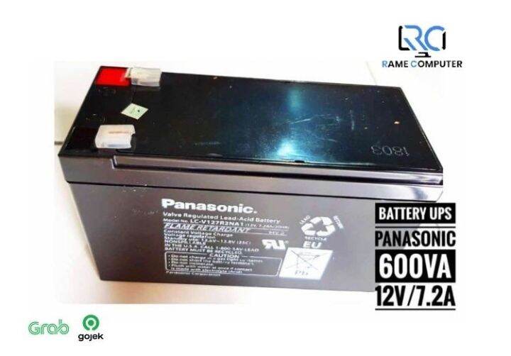 BATERAI UPS PANASONIC 12V-7.2Ah Aki kering 12 Volt 6.2 Ah | Lazada Indonesia