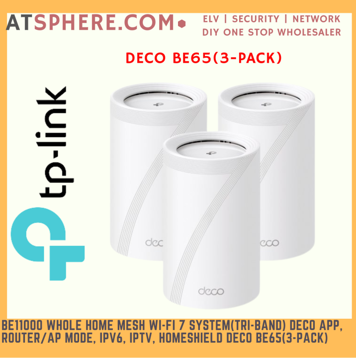 TP-LINK BE11000 Whole Home Mesh Wi-Fi 7 System(Tri-Band) Deco App ...