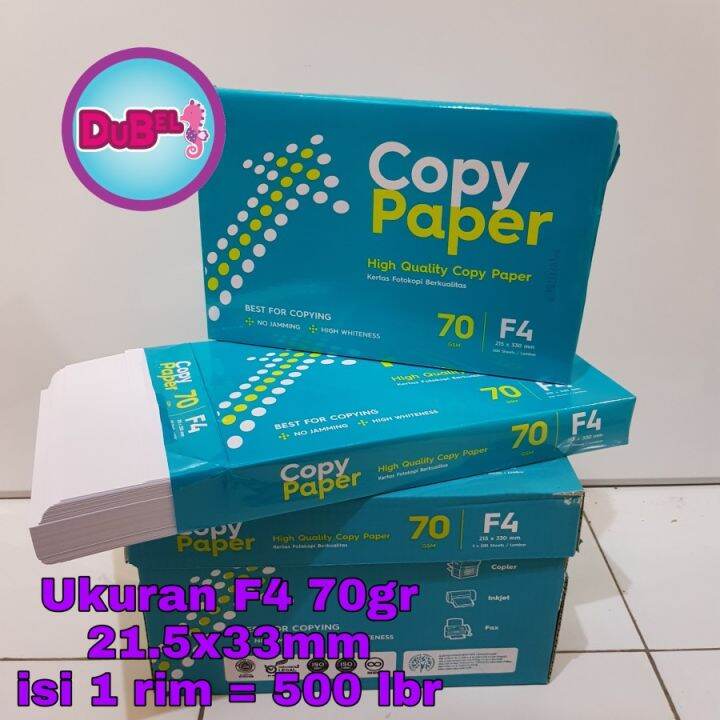Kertas HVS F4 / Folio 70 gr Copy Paper / HVS F4 Murah / 1 RIM 500 ...