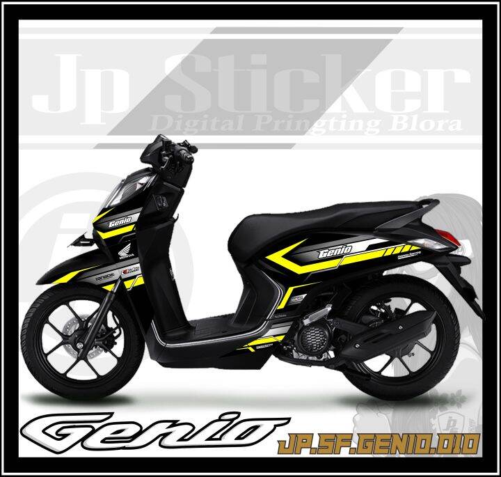 GENIO STICKER STRIPING GENIO STIKER MOTOR HONDA GENIO LIST VARIASI ...