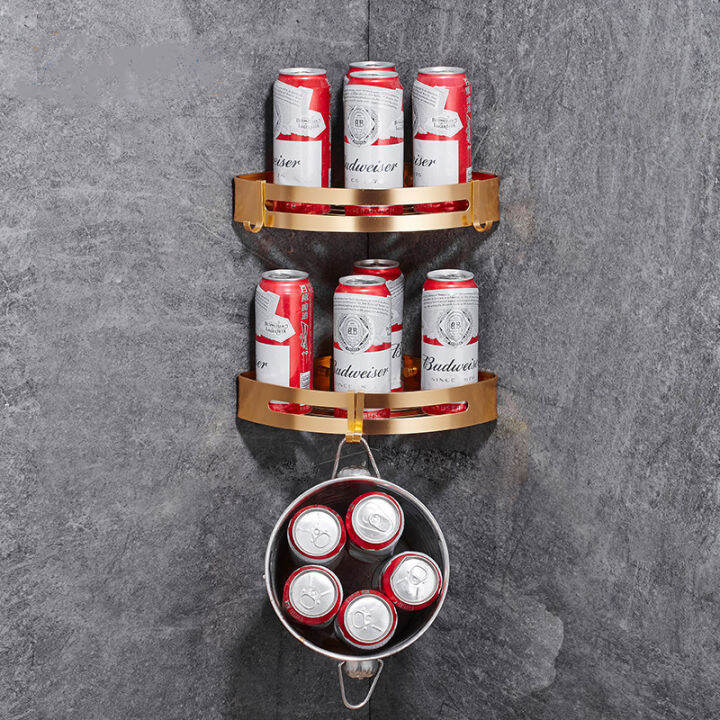 Triangle Basket，Triangular Storage Rack，Wall Mounted Bathroom Storage ...