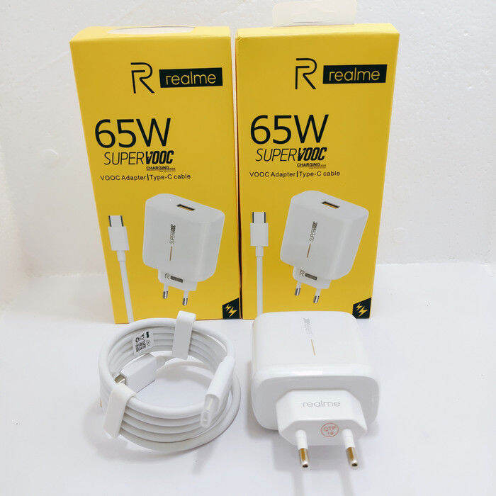 Charger Realme Original 100 65w Super Vooc Usb Type C Adaptor Dan