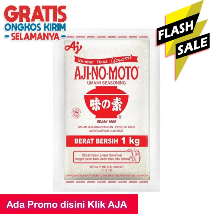 Ajinomoto BUMBU PENYEDAP MSG MICIN PENYEDAP RASA kemasan 1kg / 1000 gr | Lazada Indonesia