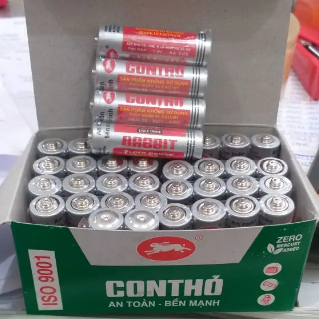 Pin Con Thỏ AA 1.5v, Pin Rabbit, Pin Tiểu | Lazada.vn