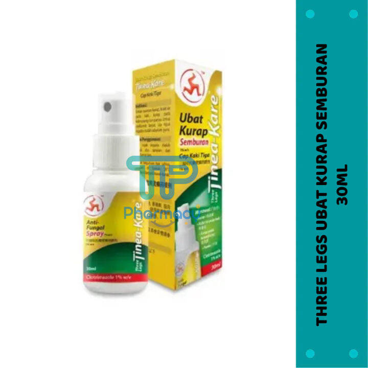THREE LEGS TINEA-KARE ANTI-FUNGAL SPRAY 30ML | Lazada